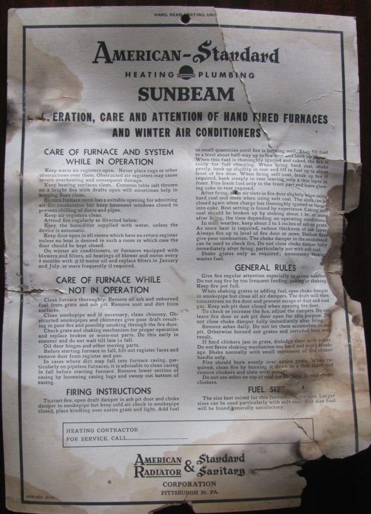 Heating with an Old Octopus Furnace - OldHouseGuy Blog