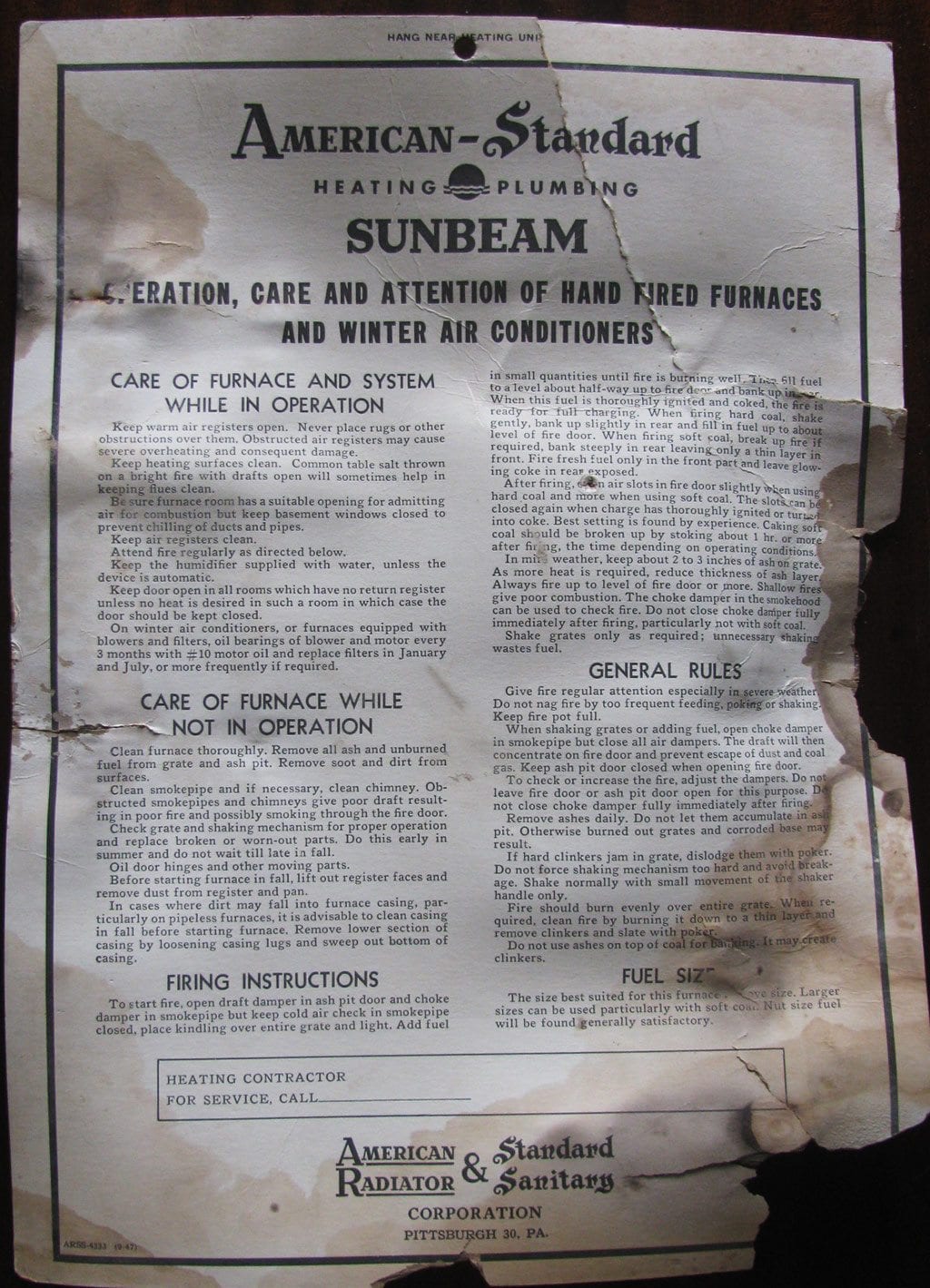 Heating with an Old Octopus Furnace - OldHouseGuy Blog