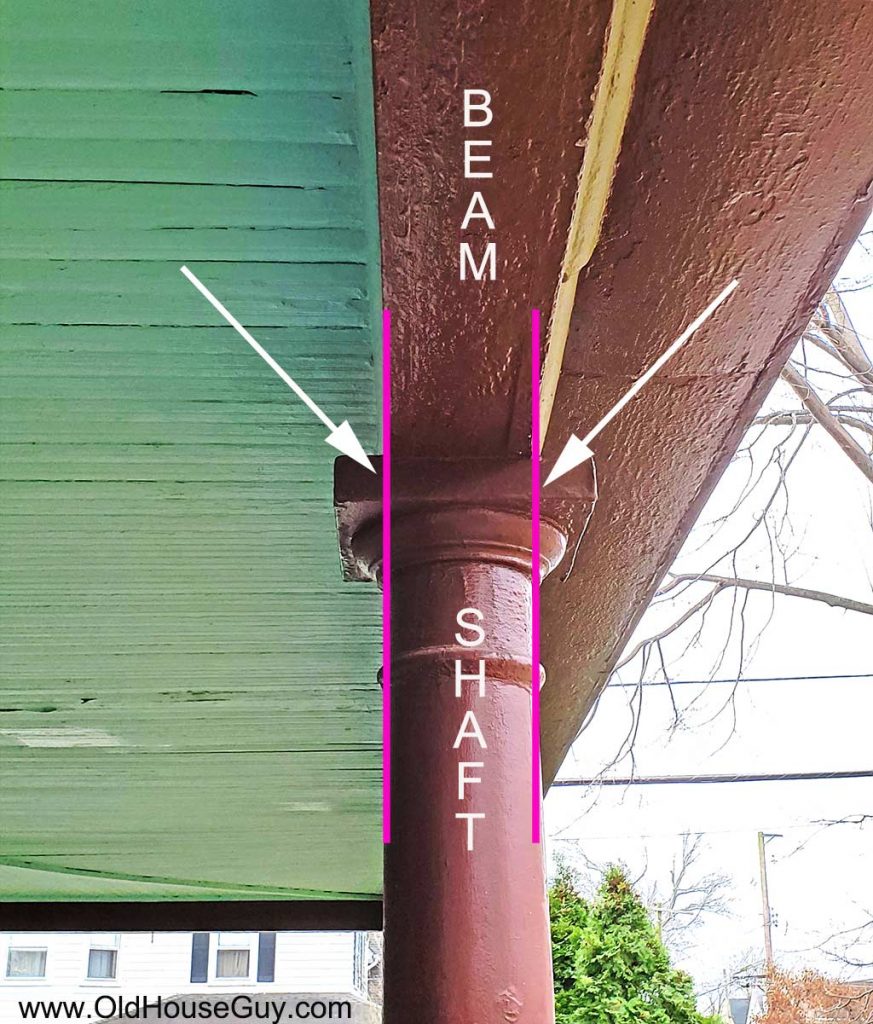 Porch Column Alignment Mistakes - OldHouseGuy Blog