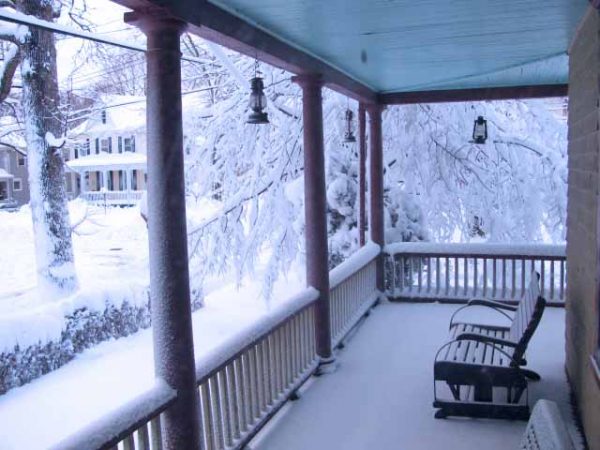 Snow Can Harm Your Porch - OldHouseGuy Blog