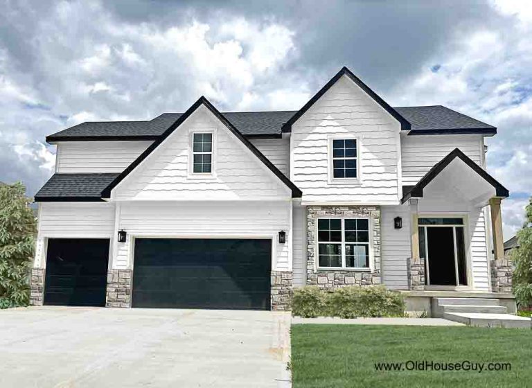 Black Gutters on a White House - Good or Bad? - OldHouseGuy Blog